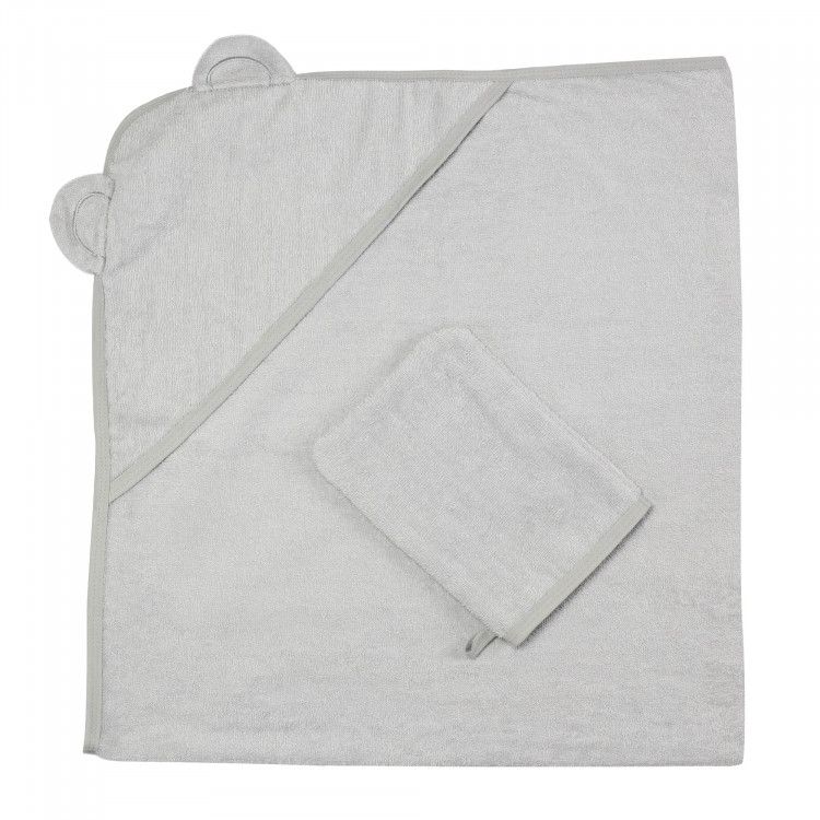 Vente en ligne pour bébé | Sortie de bain ourson gris 3KG7 à la Ré...